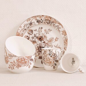 16 Pc / 32 Pc / 48 Pc Dinnerware Sets China Set Dishes Set for 4 / 8 ...