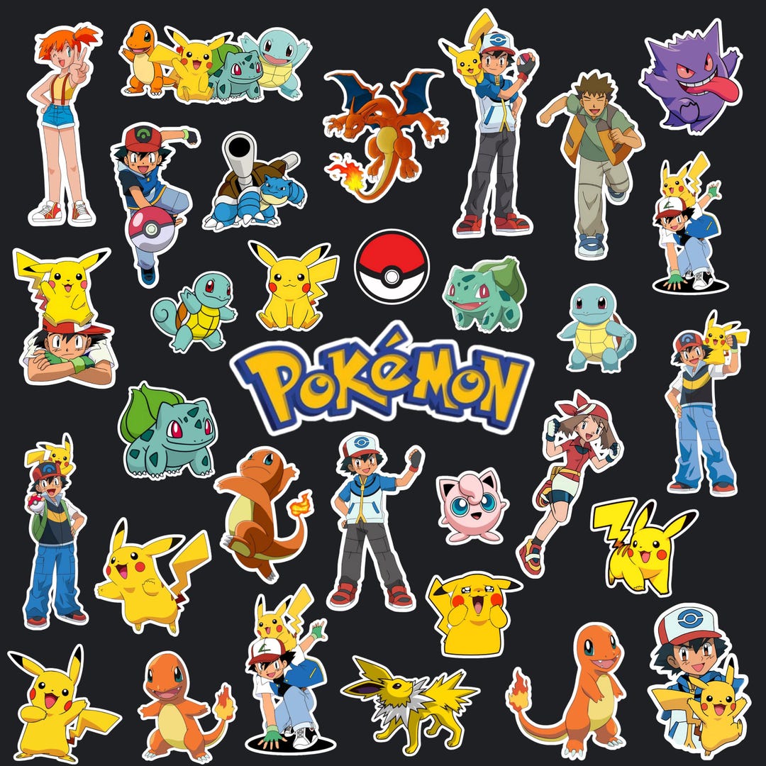POKEMON Digital Sticker - Etsy