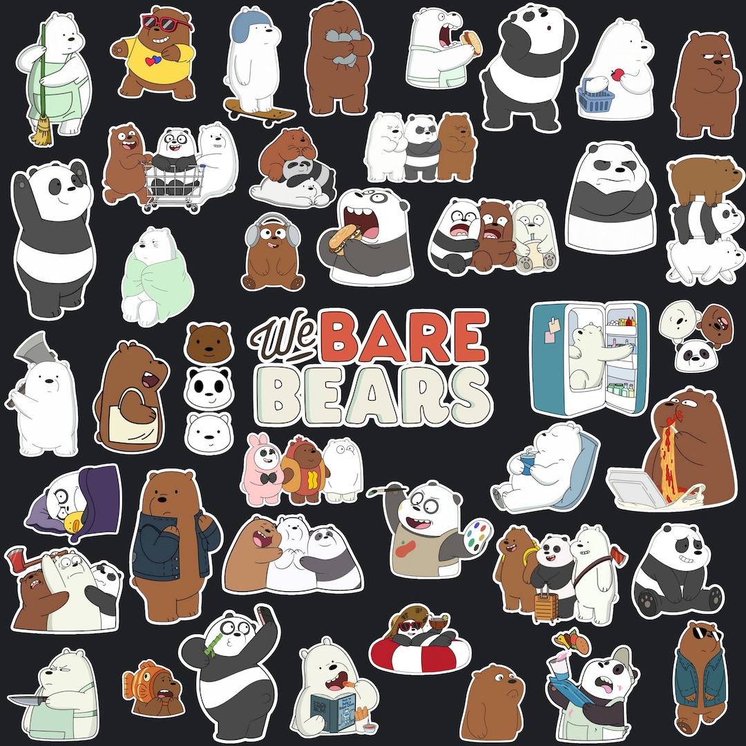WE BARE BEARS Digital Sticker - Etsy