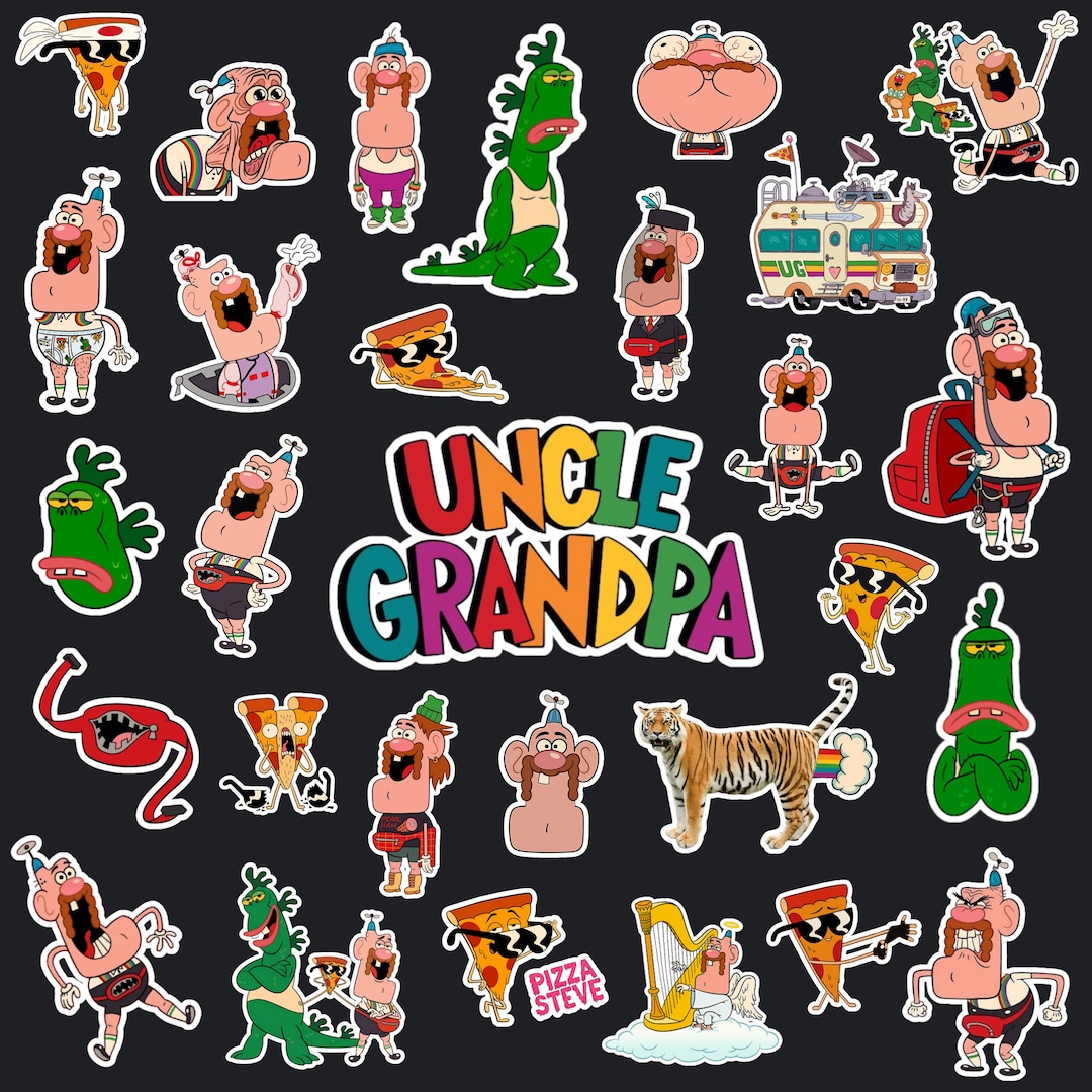UNCLE GRANDPA Digital Sticker - Etsy