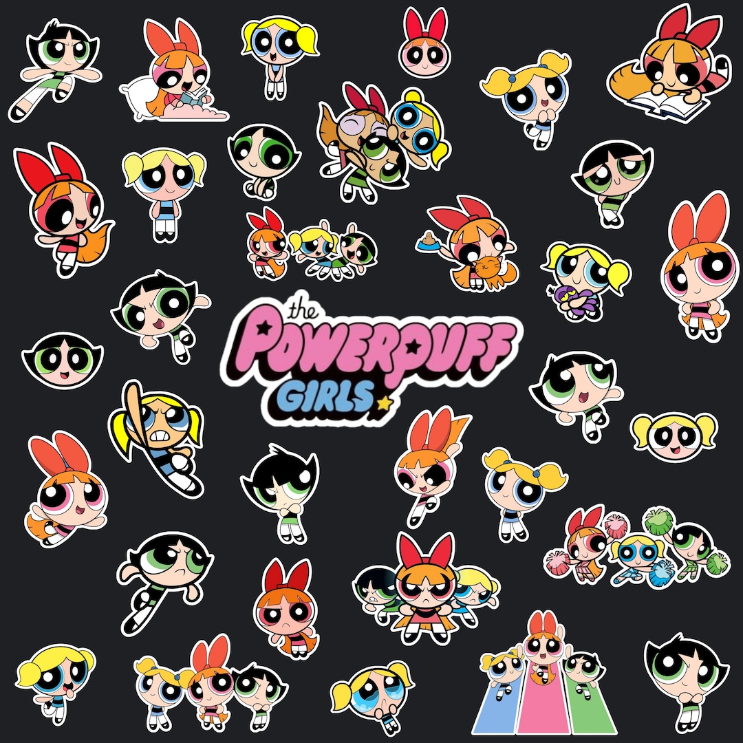 POWERPUFF GIRLS Digital Sticker - Etsy