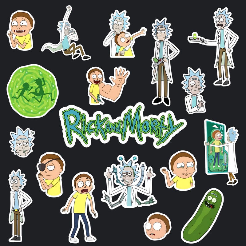 Rick and Morty Stickers - Etsy