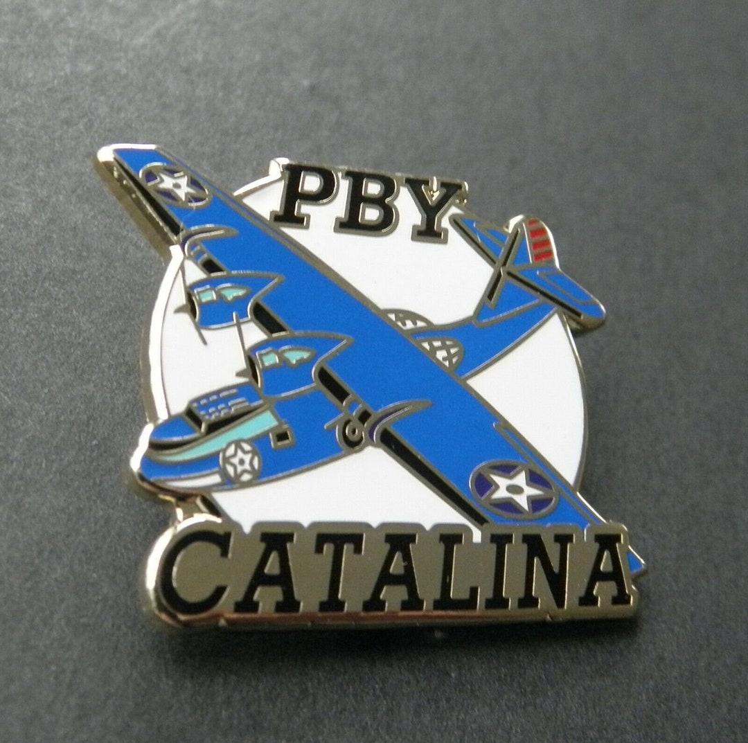 Us Navy Pby Catalina Amphibious Boat Aircraft Lapel Hat Pin 1.25 Inches ...