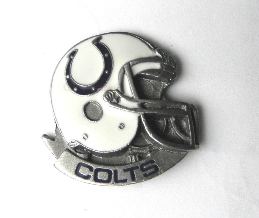 Indianapolis Colts Nfl Football Helmet Logo Lapel Pin Badge 1 Inch - Etsy
