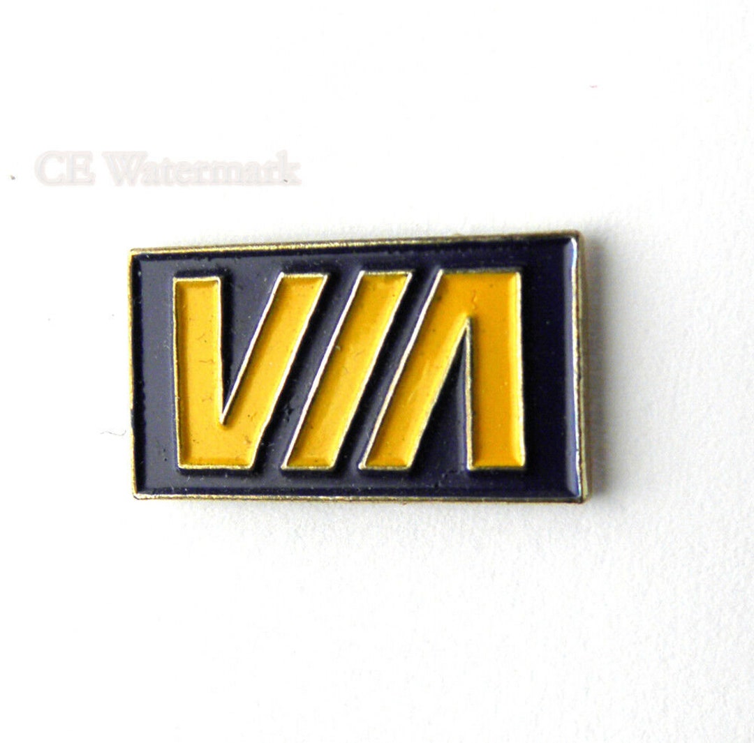 Via Rail Railway Canada Railroad Logo Lapel Pin Badge 3/4 Inch - Etsy