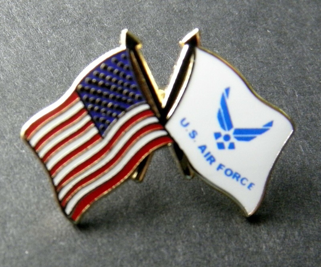 Usaf Air Force Wings Small Us Flag Combo Lapel Pin Badge 7/8 Inch - Etsy
