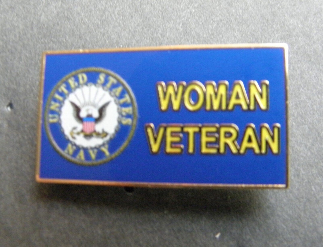 Navy Woman Veteran Usn Lapel Pin Badge 1.25 X 5/8 Inches - Etsy