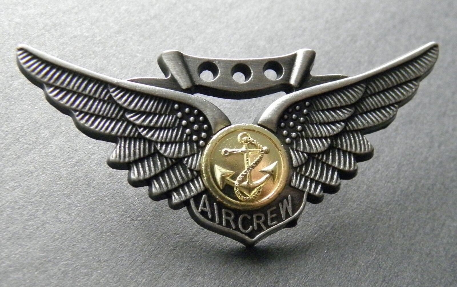 Usn Us Navy Combat Air Crew Wings Lapel Hat Pin Badge 2 Inches - Etsy