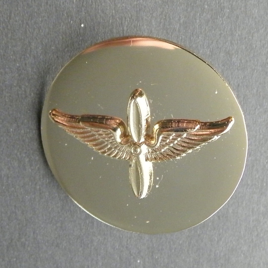 Us Army Aviation Aviator Wings Gold Colored Lapel Hat Pin Badge 1 Inch ...