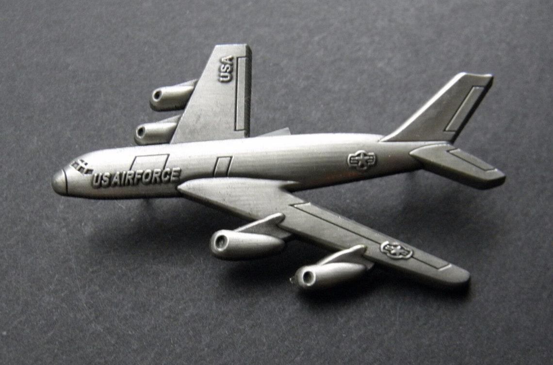 Stratotanker Kc-135 Usaf Air Force Large Lapel Hat Pin Badge 2.25 ...