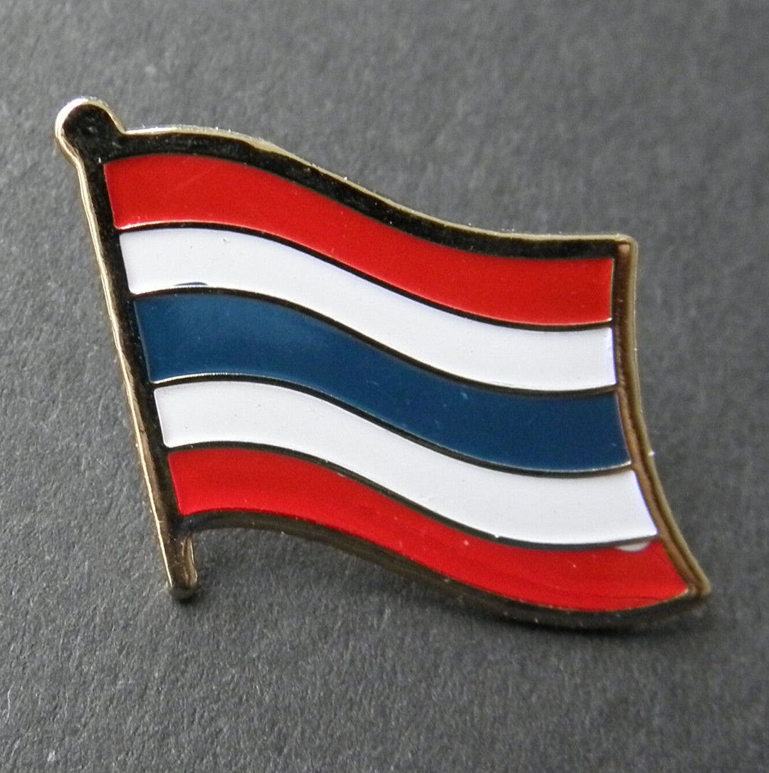 Thailand Thai International Country Flag Lapel Pin Badge 7/8 Inch - Etsy