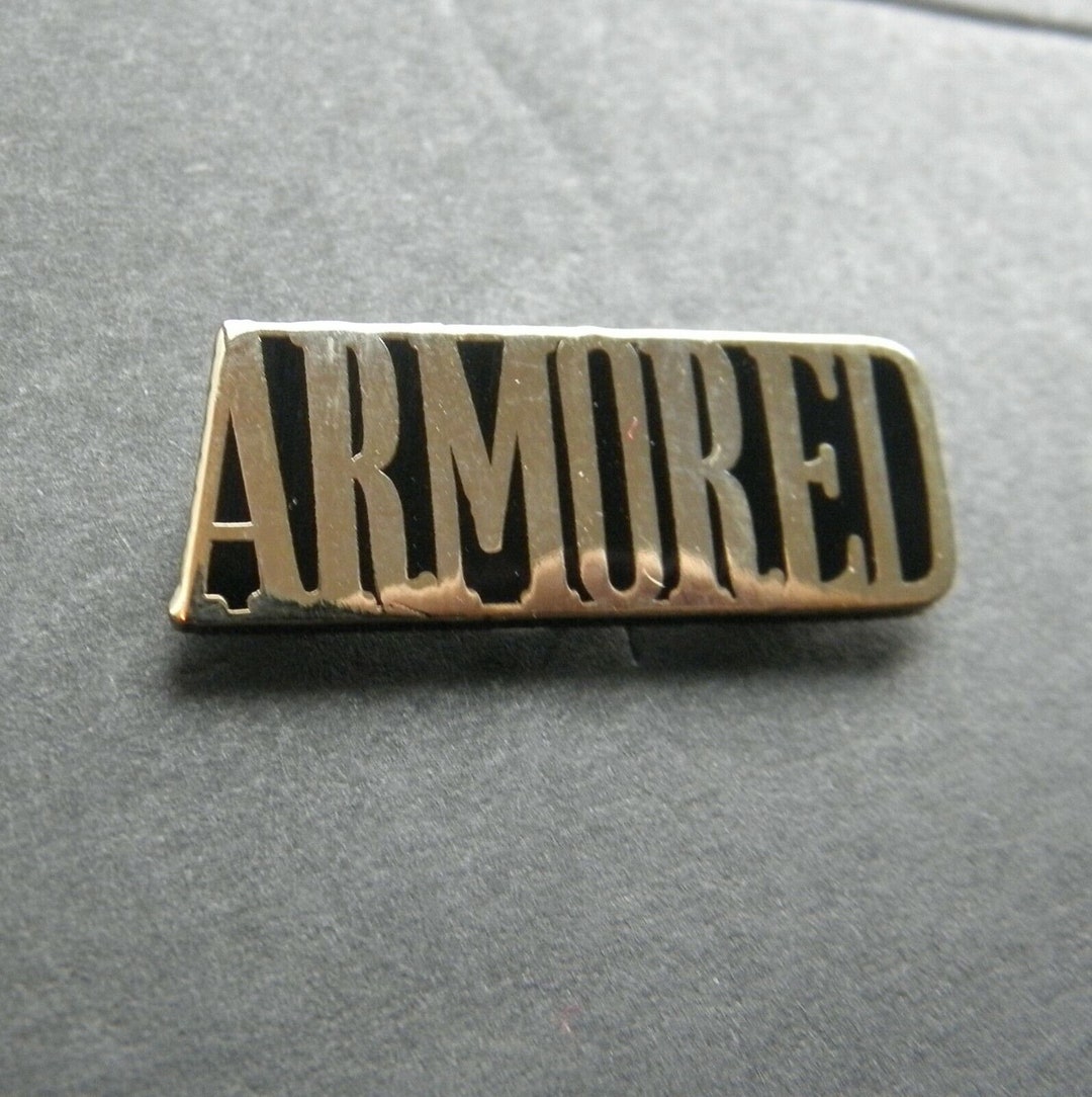 Us Army Armored Division Script Lapel Pin Badge 1.25 Inches - Etsy