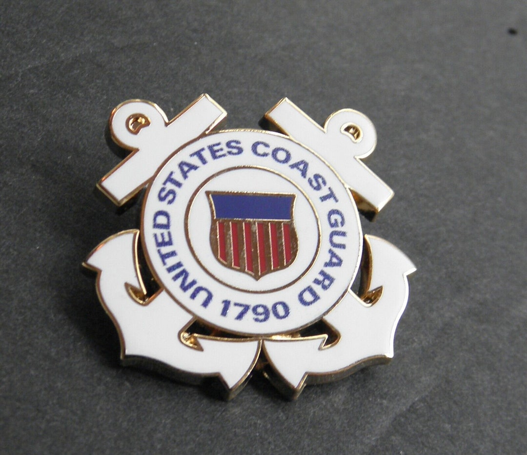 Uscg Coast Guard Cutout Anchors Lapel Hat Pin Badge 1.1 Inches Usa - Etsy