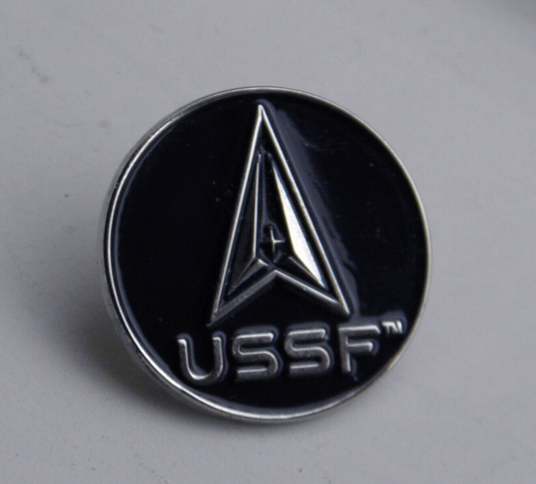 United States Space Force Ussf Emblem Round Lapel Pin Badge 1 Inch - Etsy
