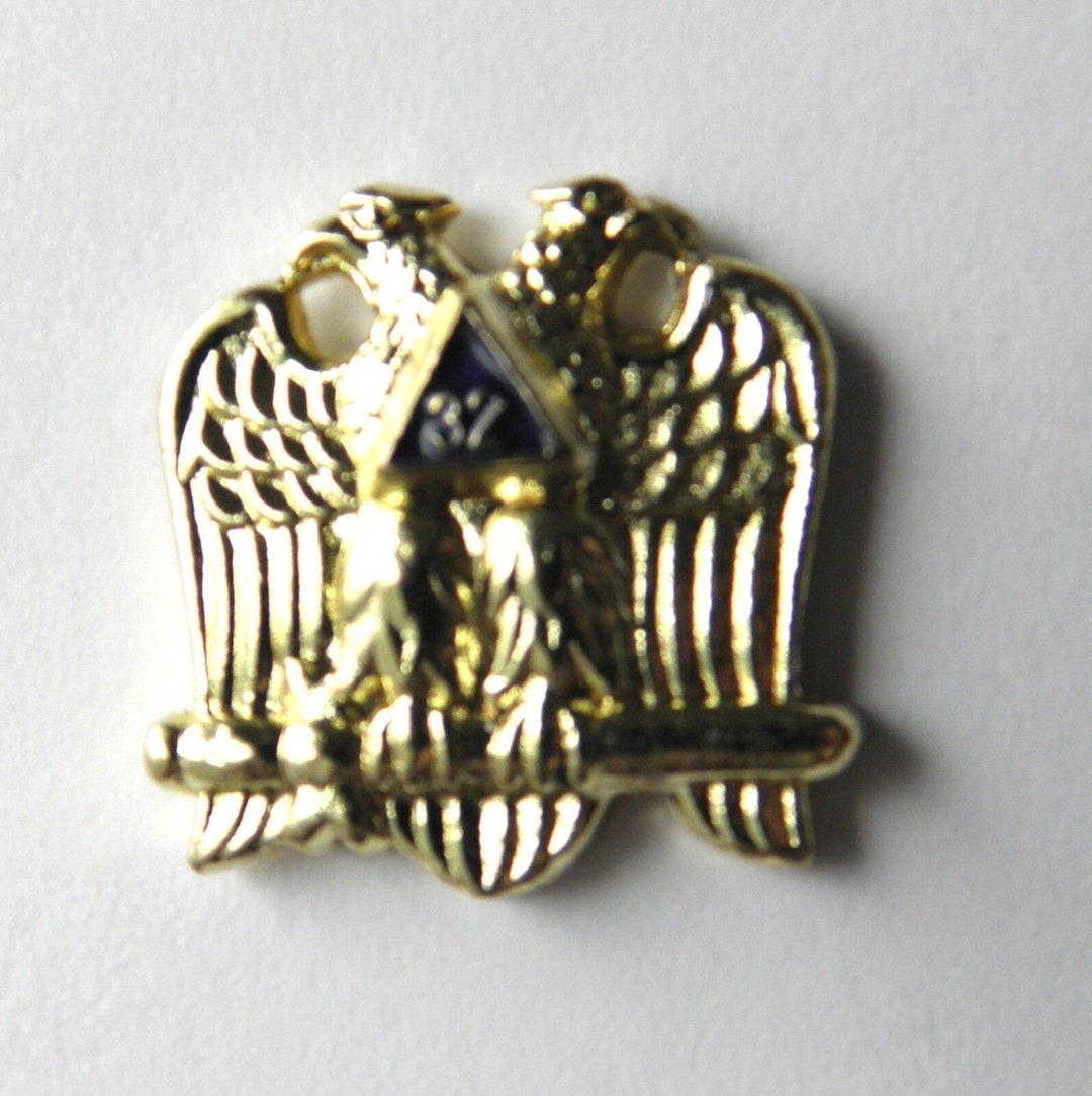 Free Masons Masonic Mason Gold Eagle Lapel Pin Badge 3/4 Inch - Etsy