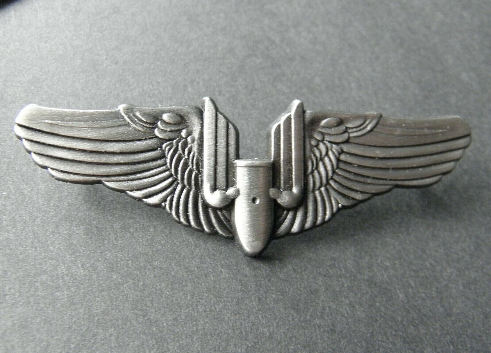 Aerial Gunner Usaf Air Force Pewter Jump Wings Jacket Breast Pin Badge ...