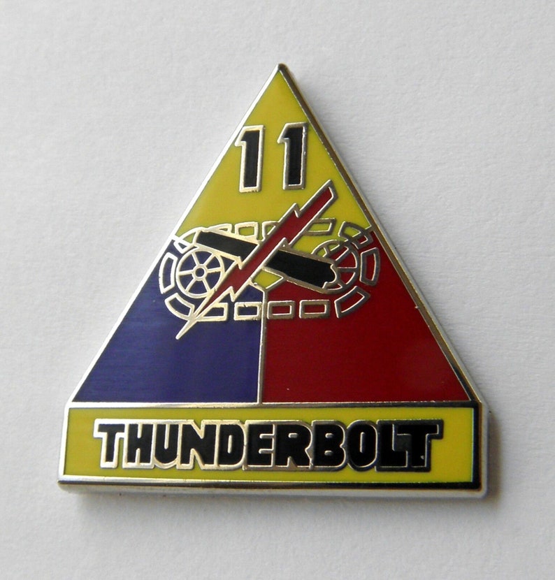 Thunderbolt 11th Armored Divison Us Army Lapel Pin Badge 1 Inch - Etsy