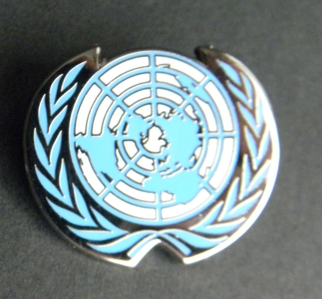 United Nations Un Wreath Lapel Hat Pin Badge 1.1 Inches - Etsy