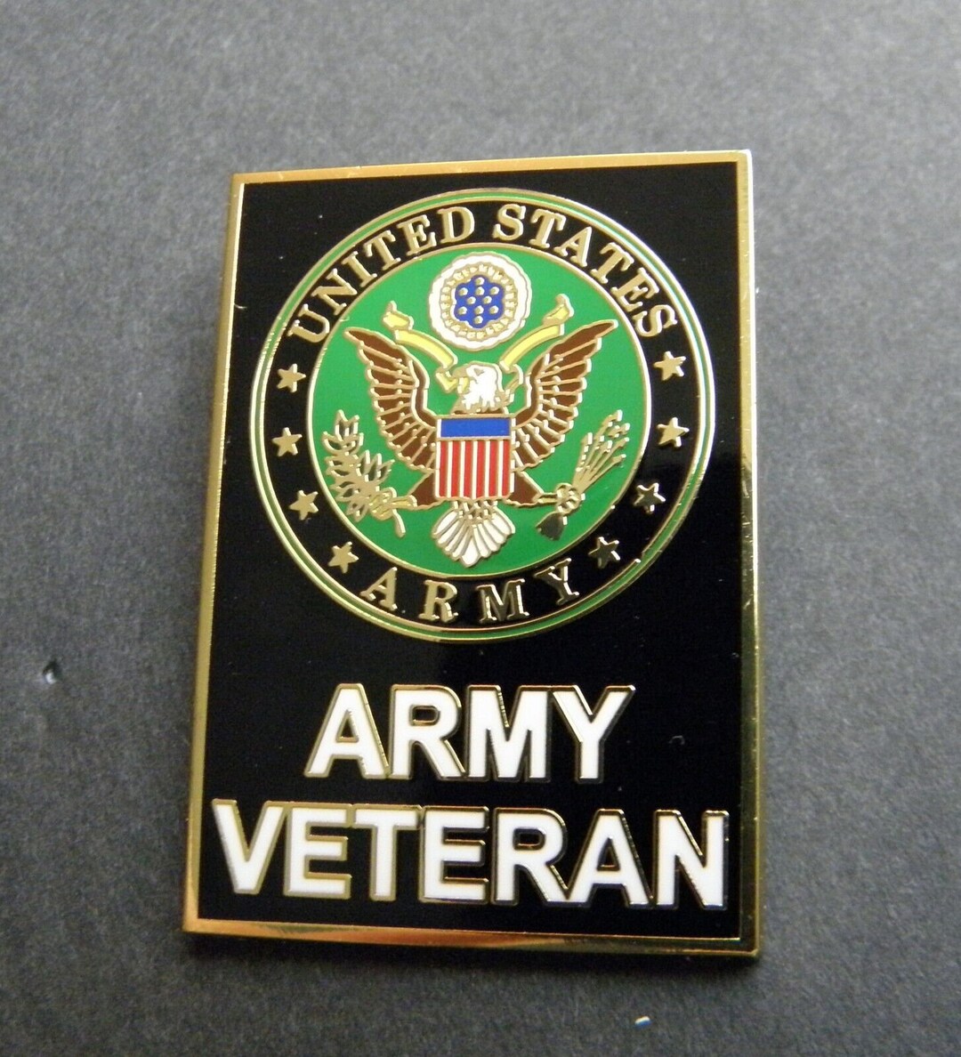 Us Army Veteran Vet Large Lapel Pin Badge 1.5 Inches - Etsy