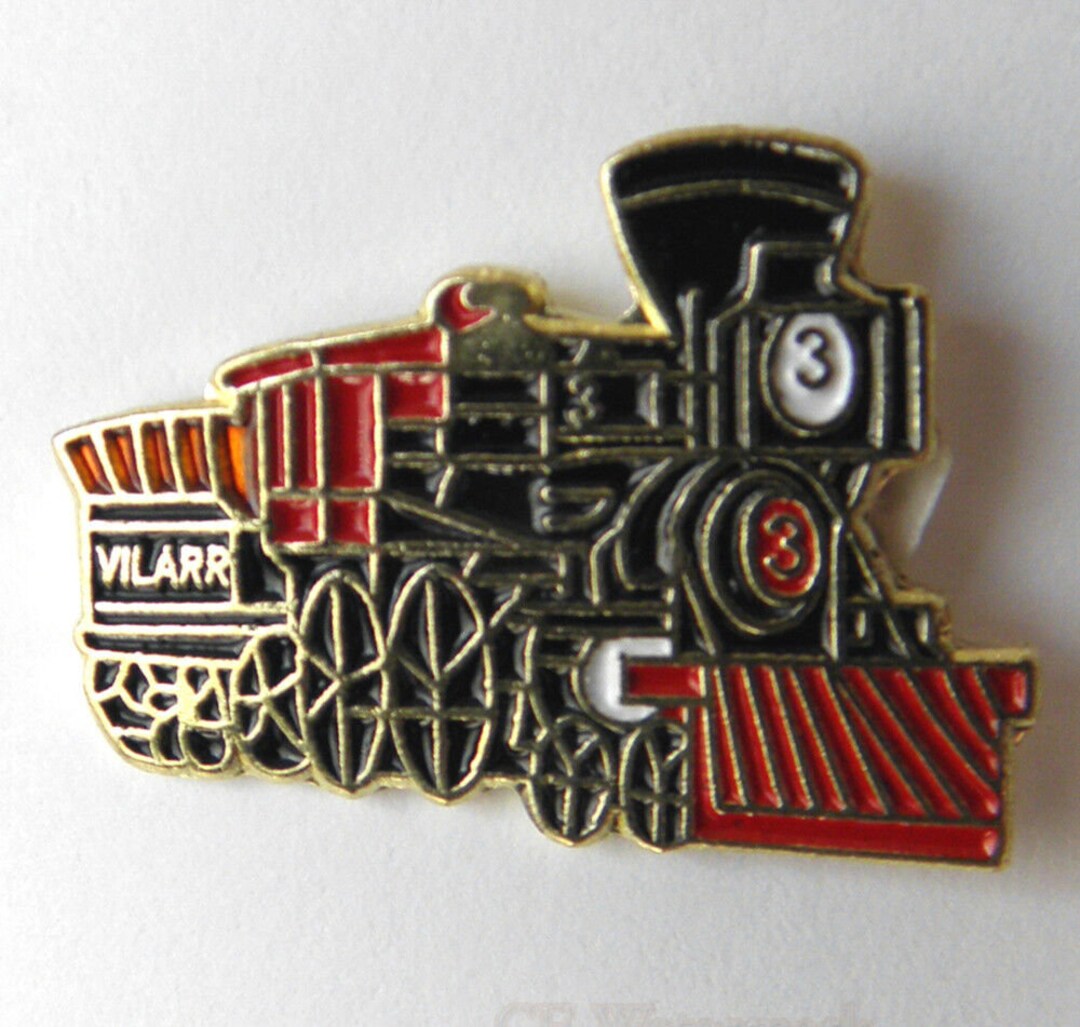 Steam Engine Railroad Engine 3 Train Railway Pin 1 Inch - Etsy