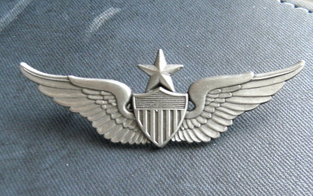 Us Army Aviation Senior Aviator Wings Lapel Pin Badge 2.5 Inches - Etsy
