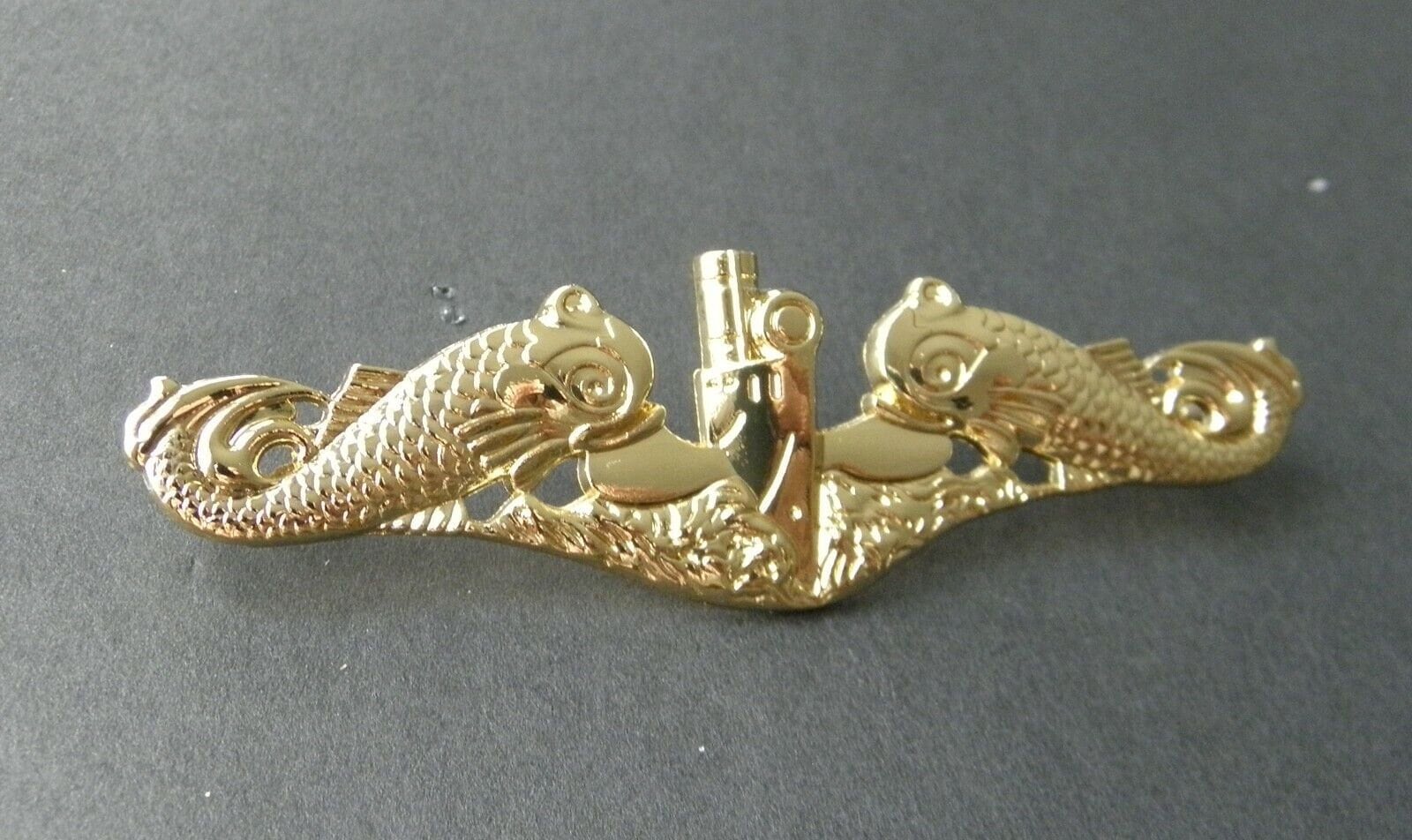 Us Navy Submarine Warfare Breast Full Service Pin Badge 2 7/8ths Usn ...