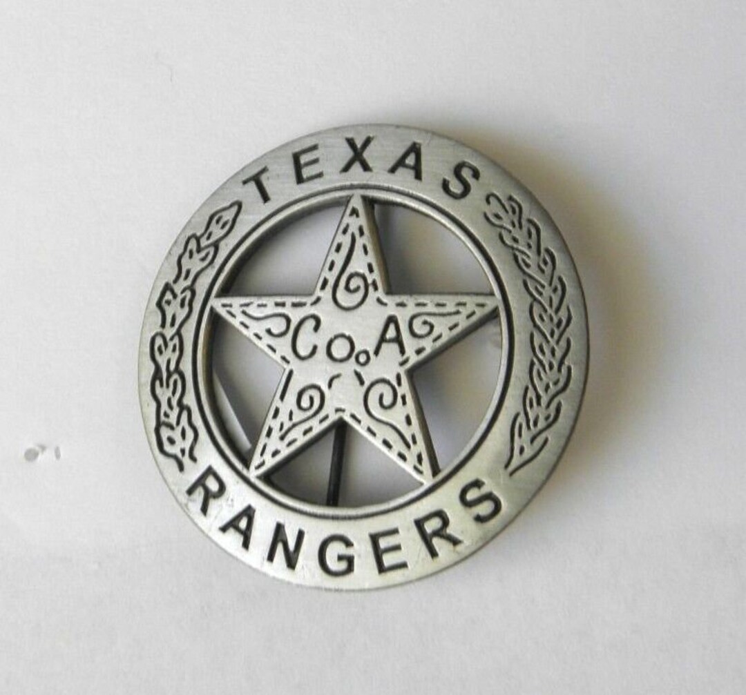 Us Army Ranger Texas Rangers Pewter Colored Lapel Pin Badge - Etsy