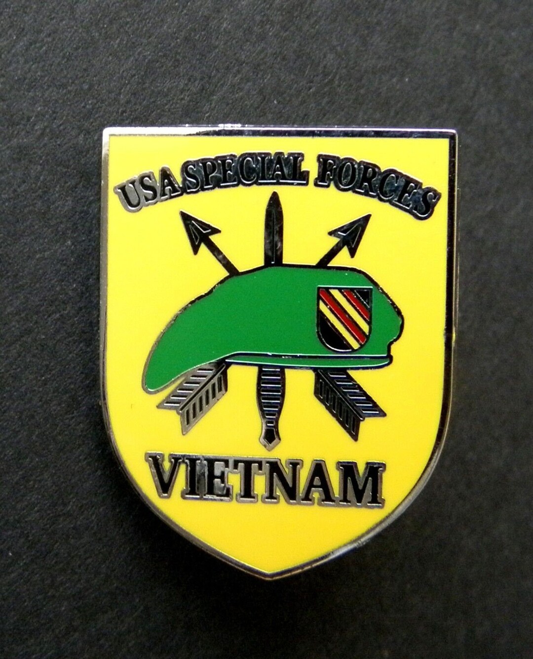 Vietnam Vet Special Forces Veteran Lapel Shield Pin Badge 1 Inch - Etsy