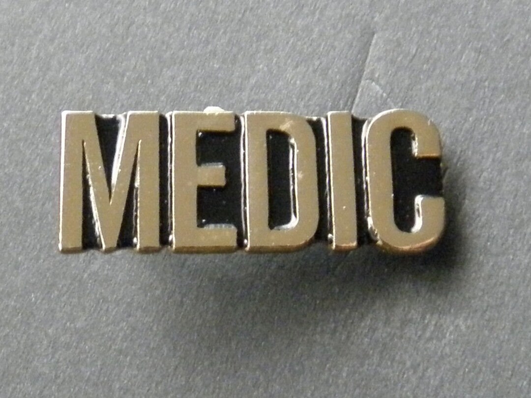 Us Army Medic Script Military Lapel Pin Badge 1 Inch - Etsy