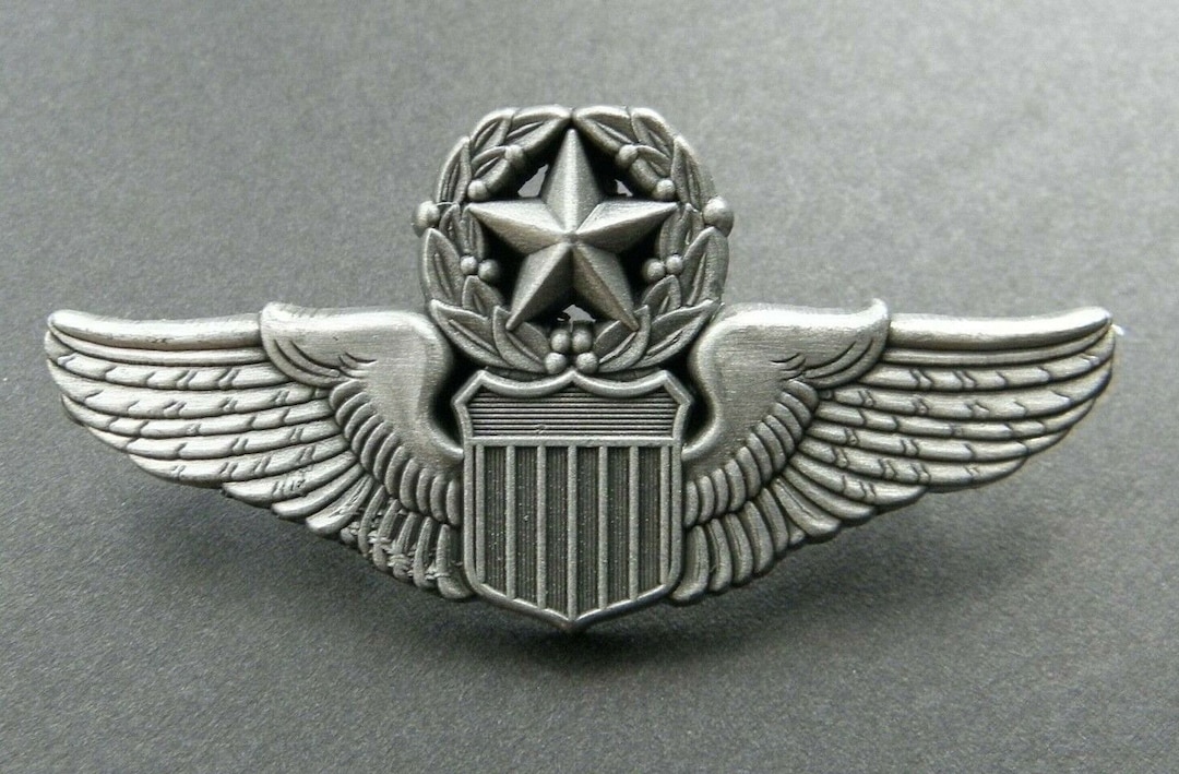 Usaf Air Force Large Master Pilot Wings Lapel Pin Badge 2 Inches - Etsy