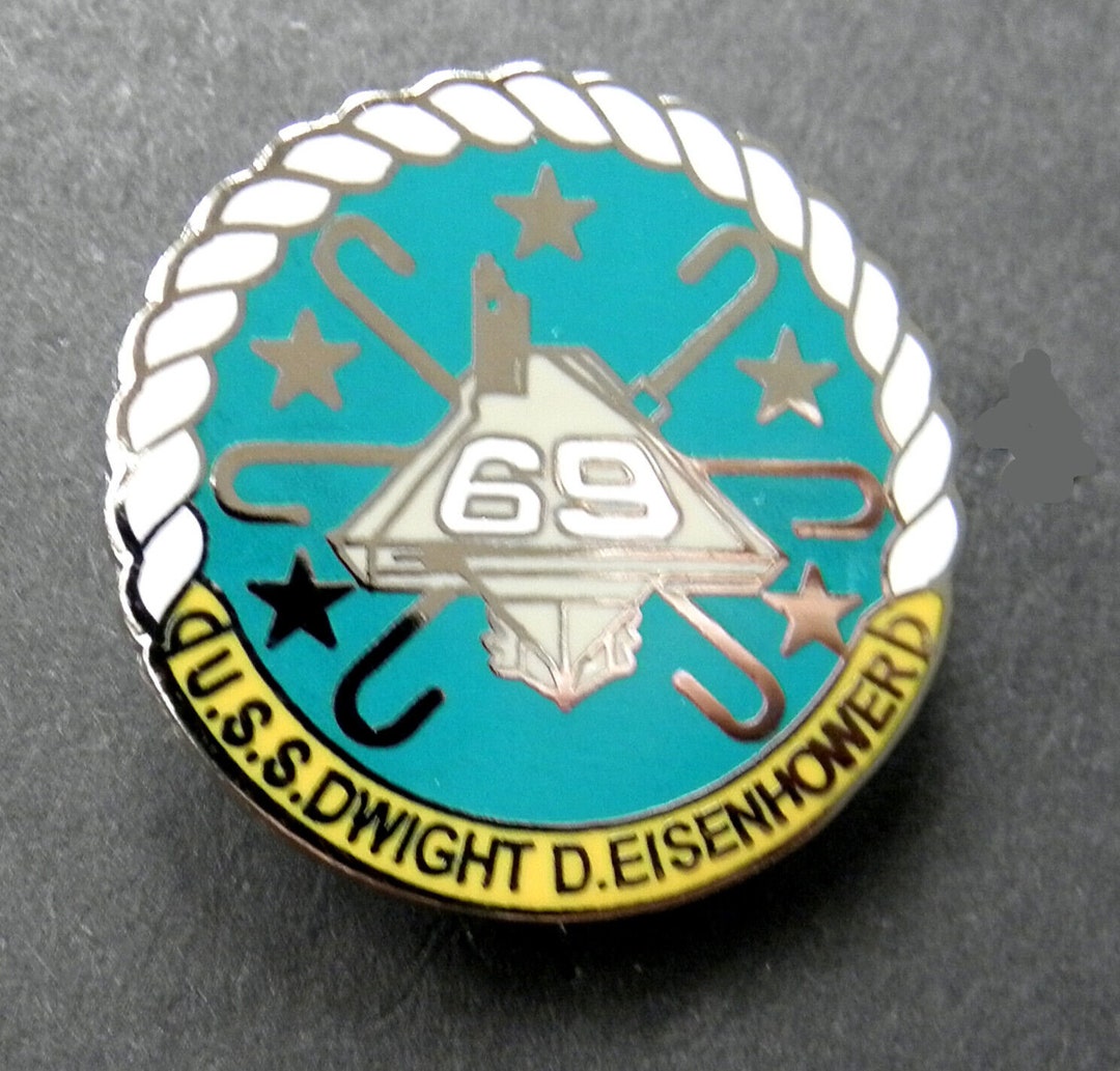 Us Navy Uss Dwight Eisenhower Cvn-69 Lapel Pin Badge 1 Inch - Etsy