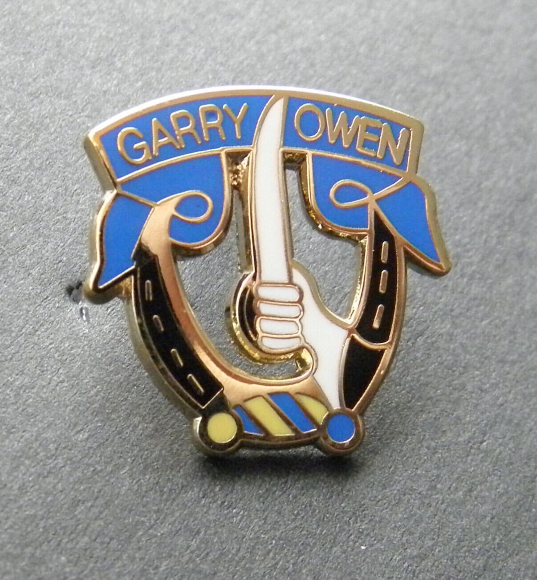 Garry Owen 7th Cavalry Regiment Small Lapel or Tie Pin Badge 1/2 Inch - Etsy