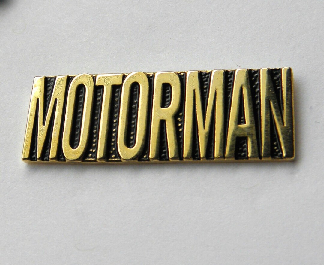 Railroad Motorman Logo Railway Lapel Pin Badge 1 Inch - Etsy