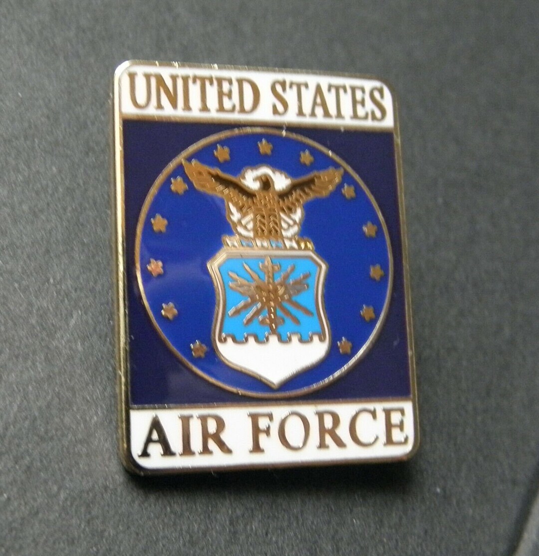 Us Air Force Usaf Rectangle Lapel Pin Badge 1 Inch United - Etsy