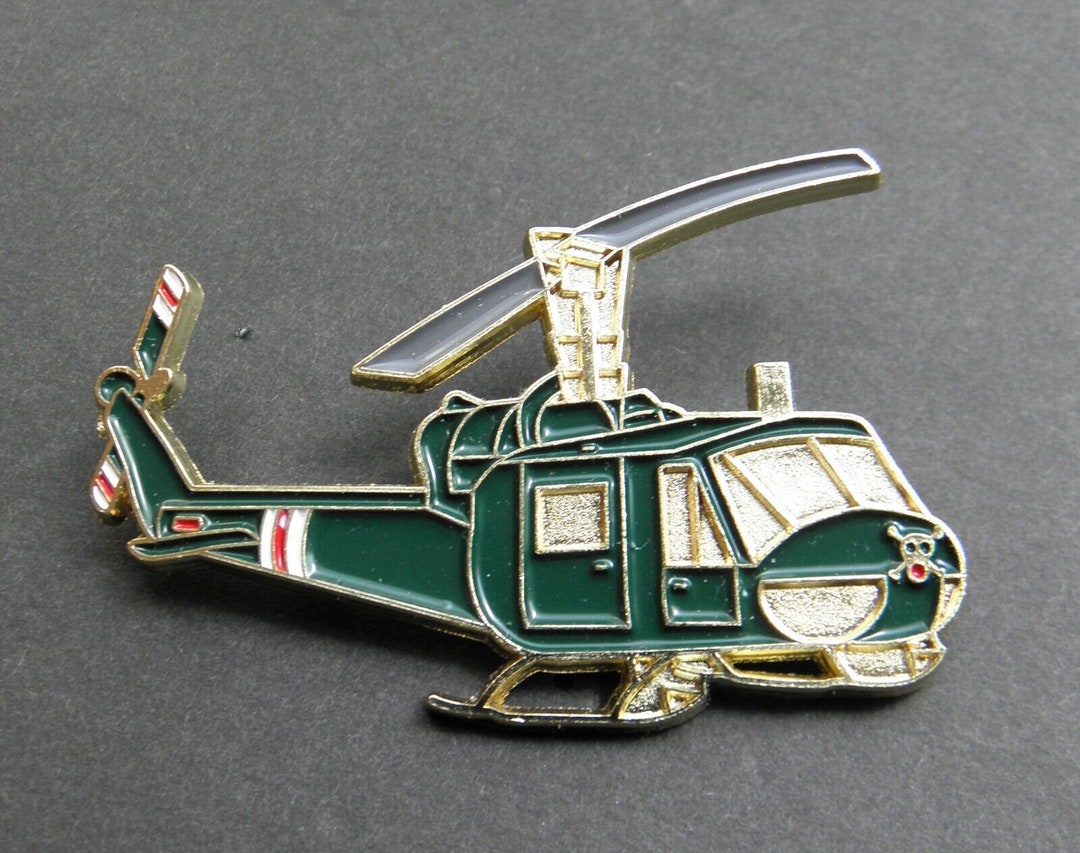 Army Helicopter Lapel Pin Bell Iroquois Huey 2.1 Inches - Etsy