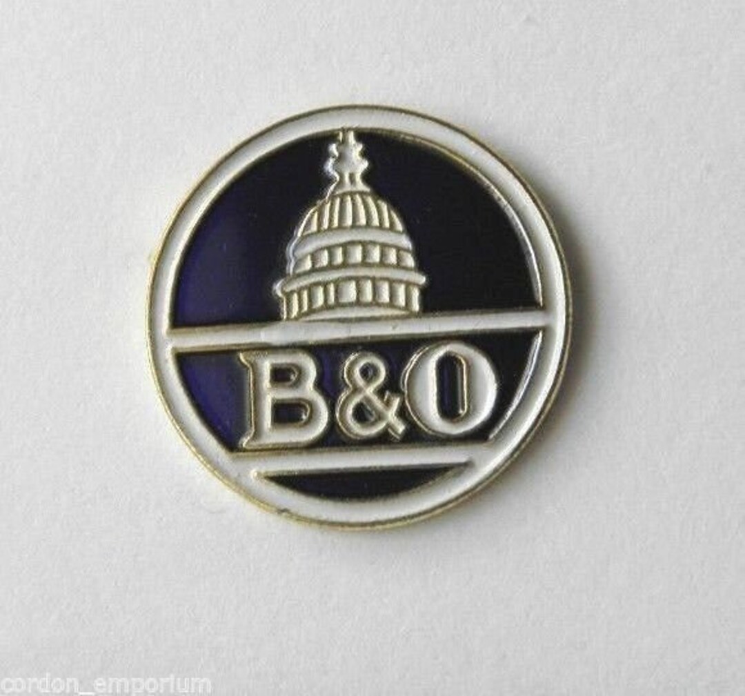 B & O Bo Baltimore Ohio Railway United States Railroad Lapel Pin Badge ...