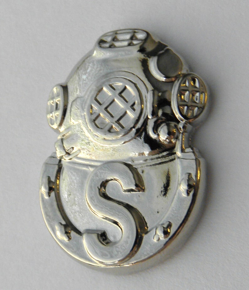 Dive Salvage Us Army Diver Helmet Silver Colored Pin Badge 1 Inch - Etsy