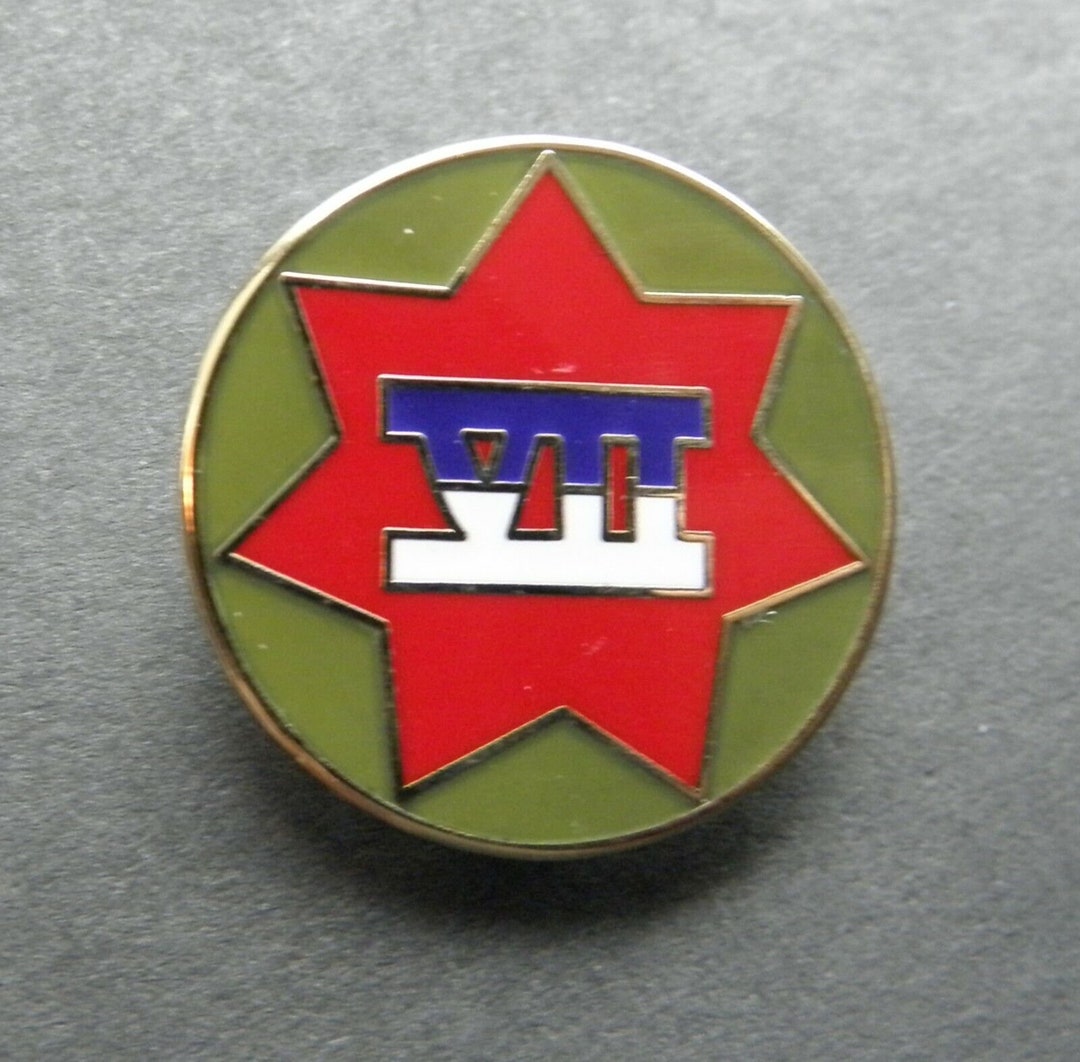 Us Army Vii 7th Corps Insignia Lapel Pin Badge 1 Inch - Etsy
