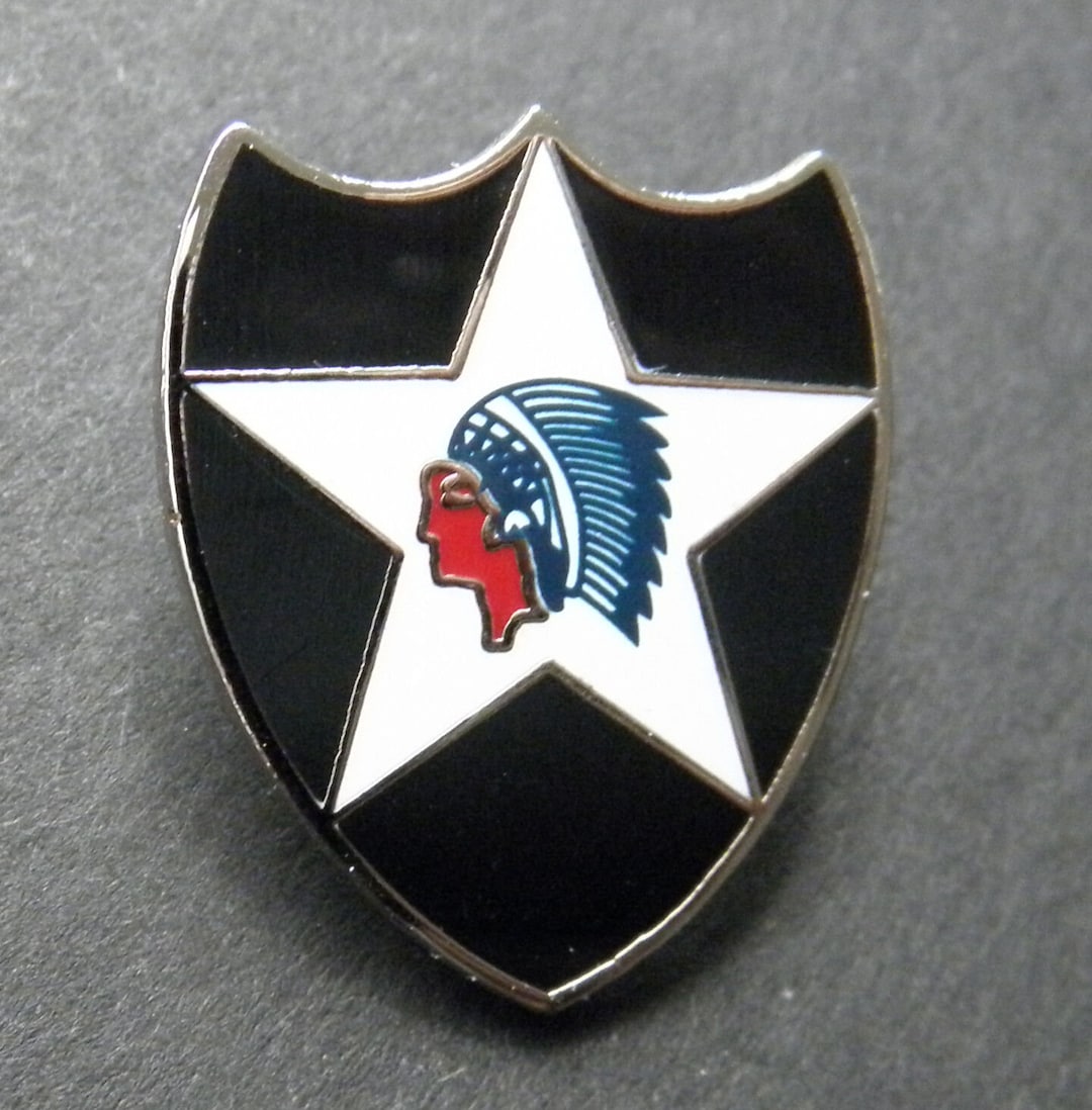 Us Army 2nd Infantry Division Lapel Pin Hat Badge 1 Inch - Etsy