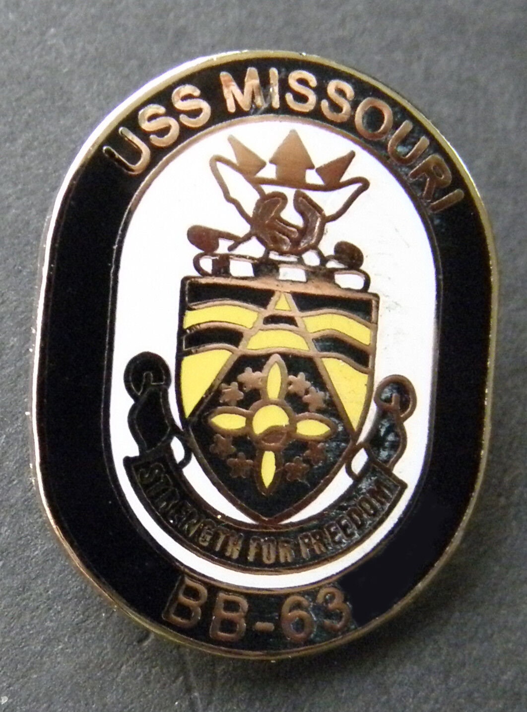 Uss Missouri Bb-63 Battleship Us Navy Lapel Pin Badge 1 Inch - Etsy
