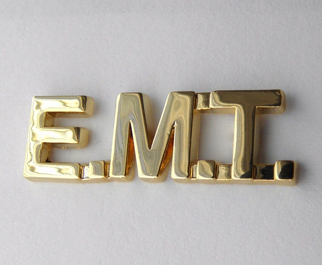 Fire Fighter First Responder Emt Script Paramedic Gold Color - Etsy