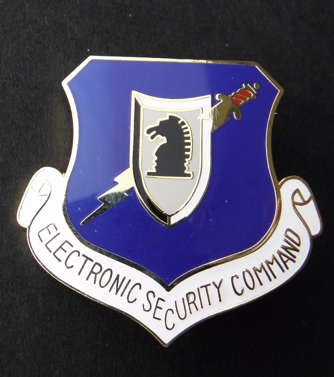 Usaf Air Force Electronic Security Command Shield Lapel Pin Badge 1.5 Inches - Etsy