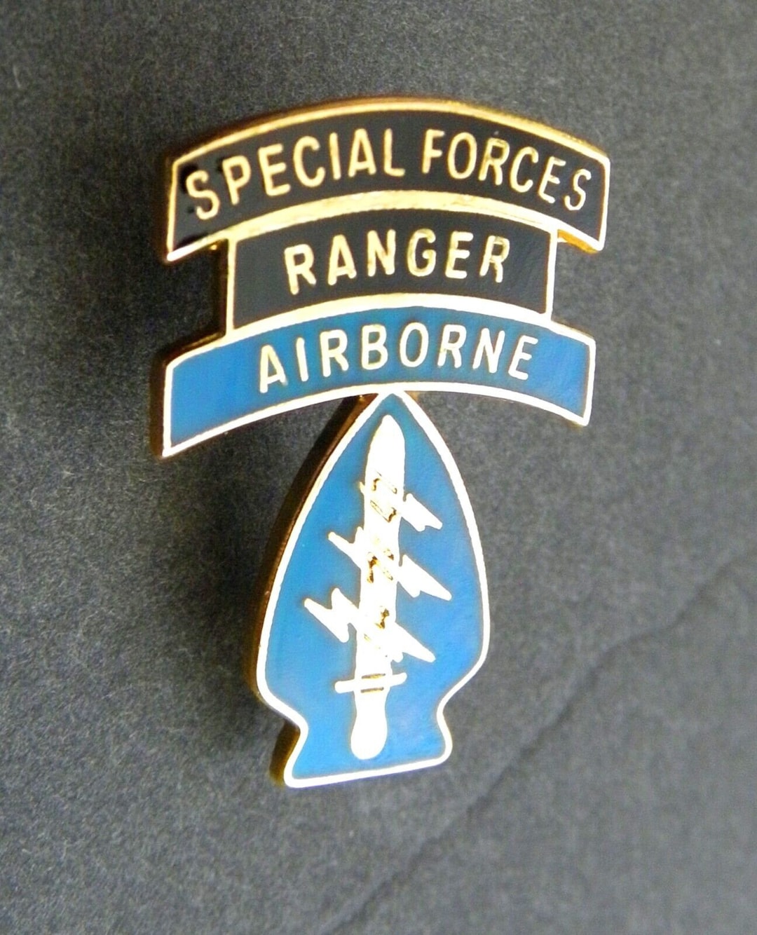 Us Army Special Forces Ranger Airborne Lapel Pin Badge 7/8 X - Etsy