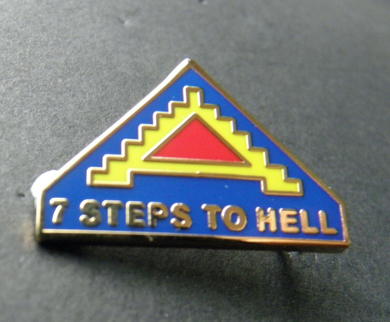 Seven Steps to Hell 7th Army Lapel Pin Badge 1.2 Inches United States ...