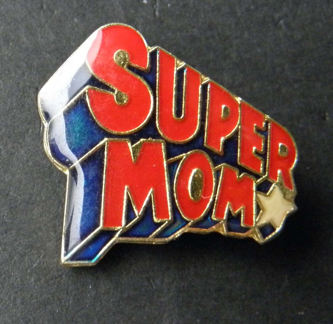 Super Mom Star Mothers Day Cute Lapel Pin Badge 1 Inch - Etsy