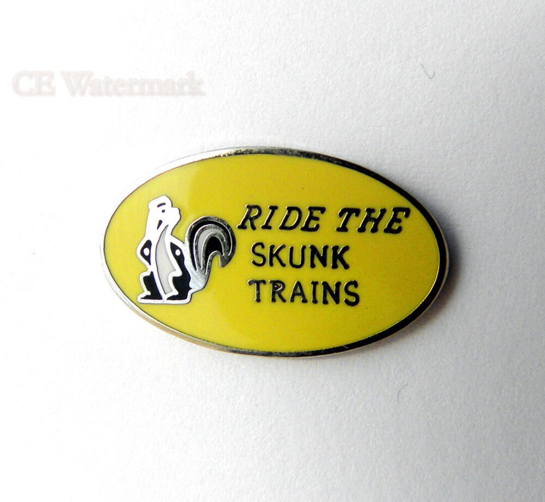 California Western Railroad Skunk Train Logo Pin Badge 1 Inch - Etsy