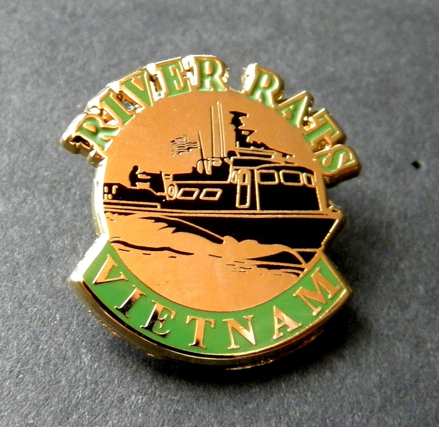 River Rats Vietnam Navy Pbr Patrol Boat Lapel Pin Badge 1 Inch - Etsy