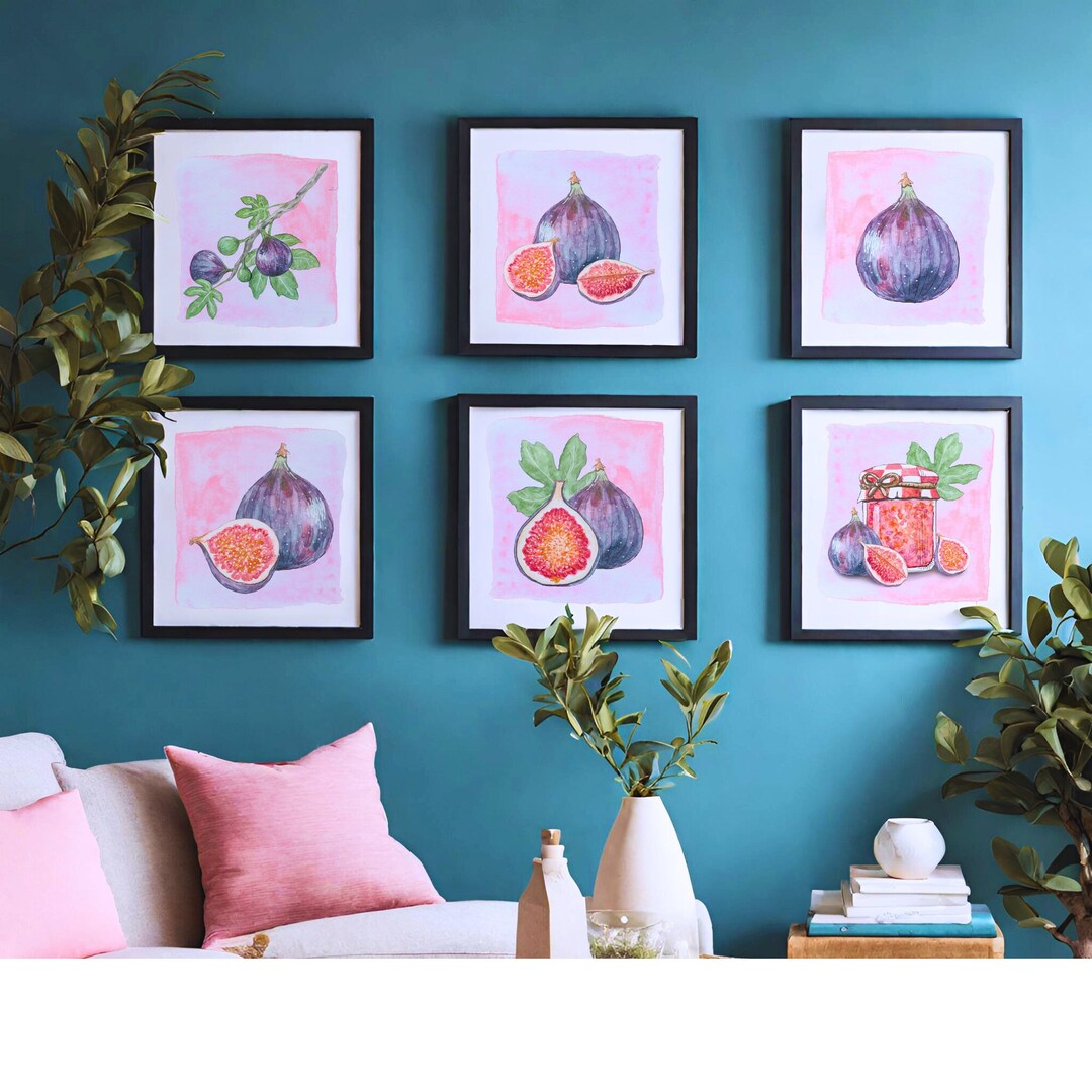 Six Figs Digital Art Prints | | Square 12x12 | Printable Posters for ...