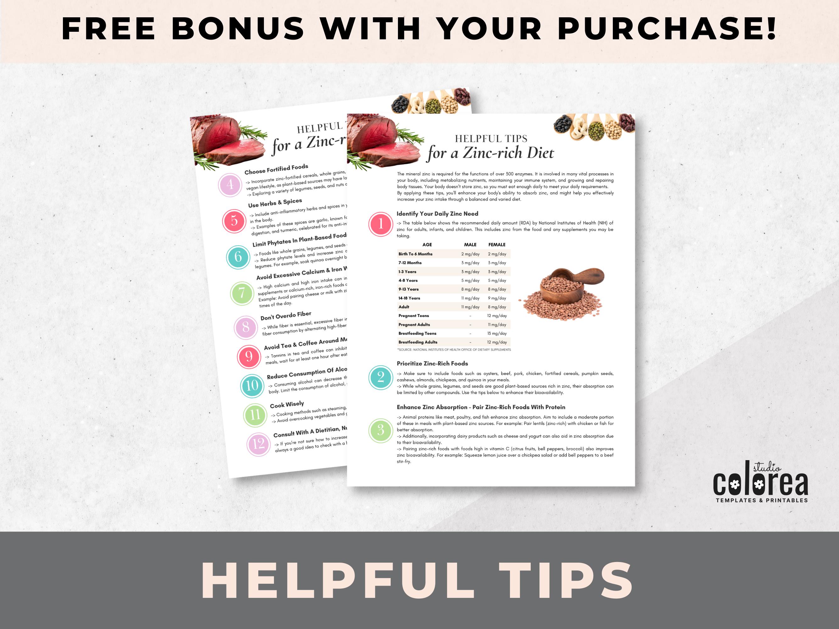 High Zinc Food List | High Zinc Food Chart | Zinc-rich Diet Guide ...