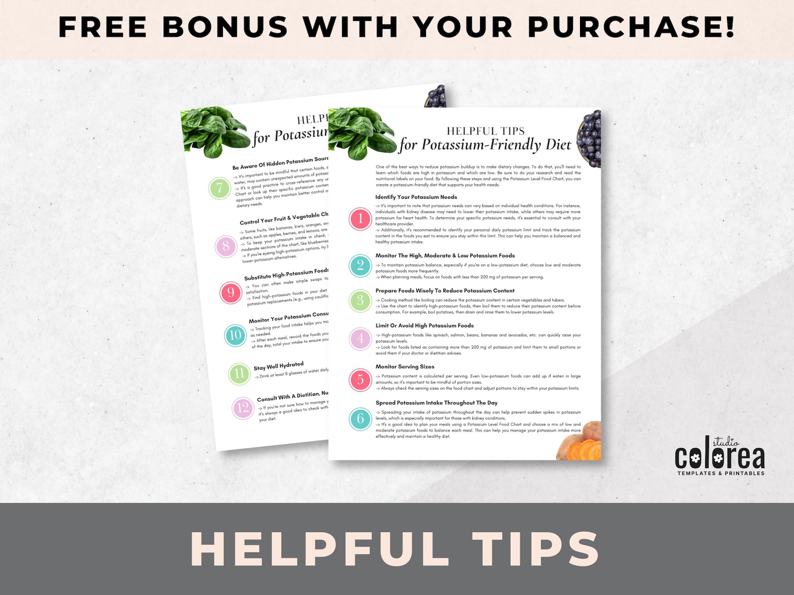Potassium Food Chart, High & Low Levels, Nutritionist Handout, Lead ...